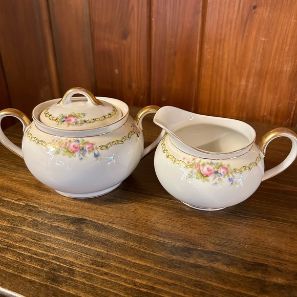 Noritake | Dining | Vintage Noritake M Floral Sugar And Creamer | Poshmark